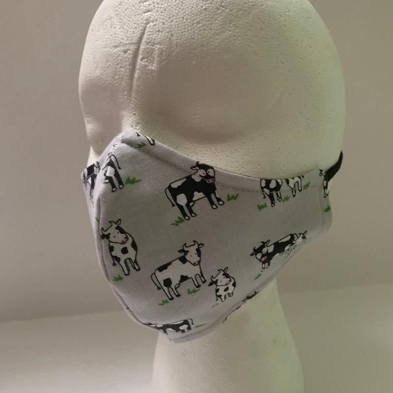 Cow Face Mask - Etsy