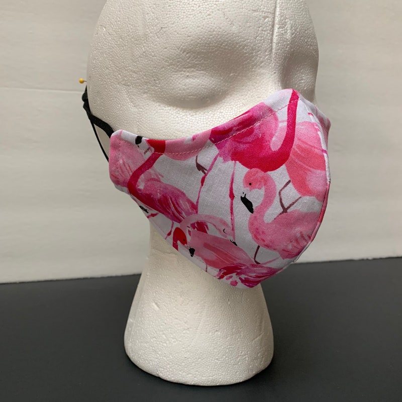 Flamingo Face Mask - Etsy