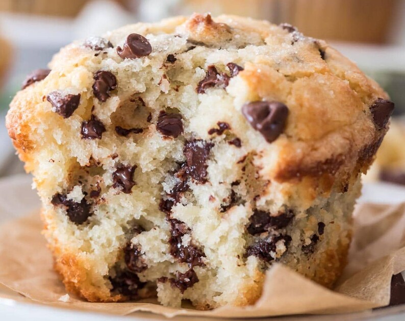 Jumbo Chocolate Chip Muffins Double Chocolate Chip Muffins - Etsy
