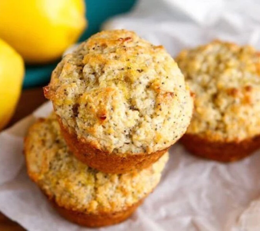 Jumbo Lemon Lavender Poppy Seed Muffins Poppy Seed Lemon Lavender ...