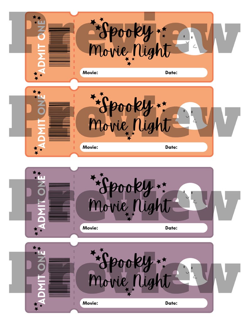 Kids Halloween Fun Printable Pack, Halloween Movie Night, Halloween ...