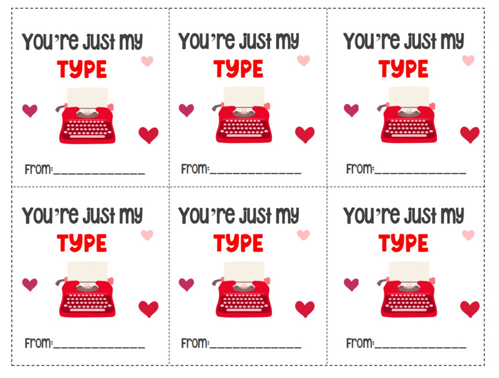 Printable Pun and Funny Valentine's Day Cards for Kids, Classroom ...