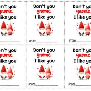 Printable Forest Themed Valentine's Day Cards for Kids, Classroom ...