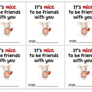 Printable Forest Themed Valentine's Day Cards for Kids, Classroom ...