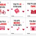 Printable Pun and Funny Valentine's Day Cards for Kids, Classroom ...