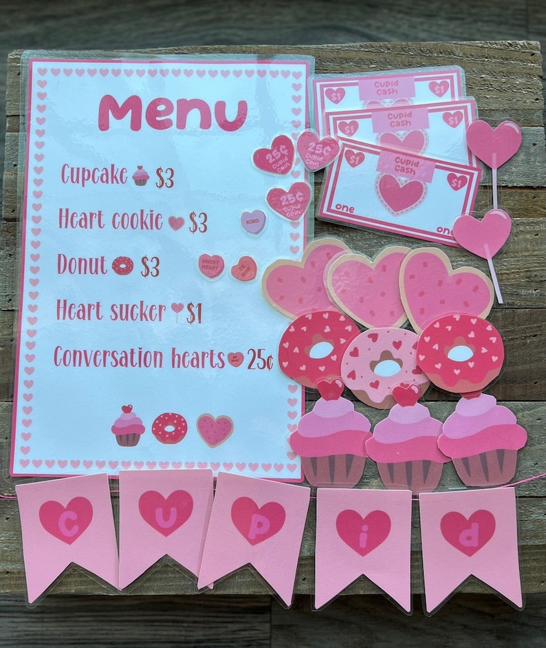 Valentine's Day Cafe Dramatic Play Printable| Pretend Play Printable ...
