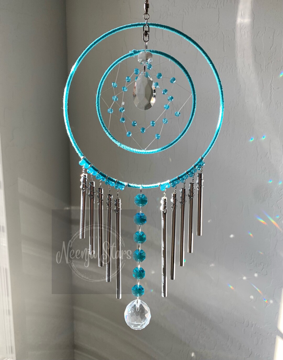 Wind Chime Crystal Suncatcher Dreamcatcher - Etsy