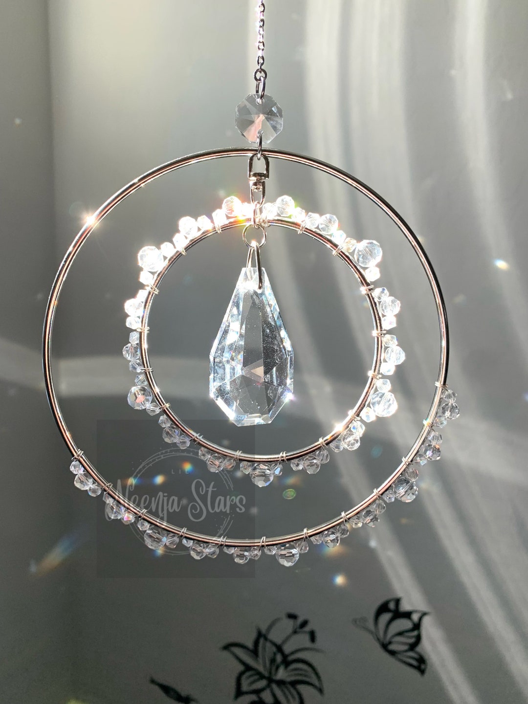 Elegant Modern Chandelier Glass Orbit Large Suncatcher Prism - Etsy