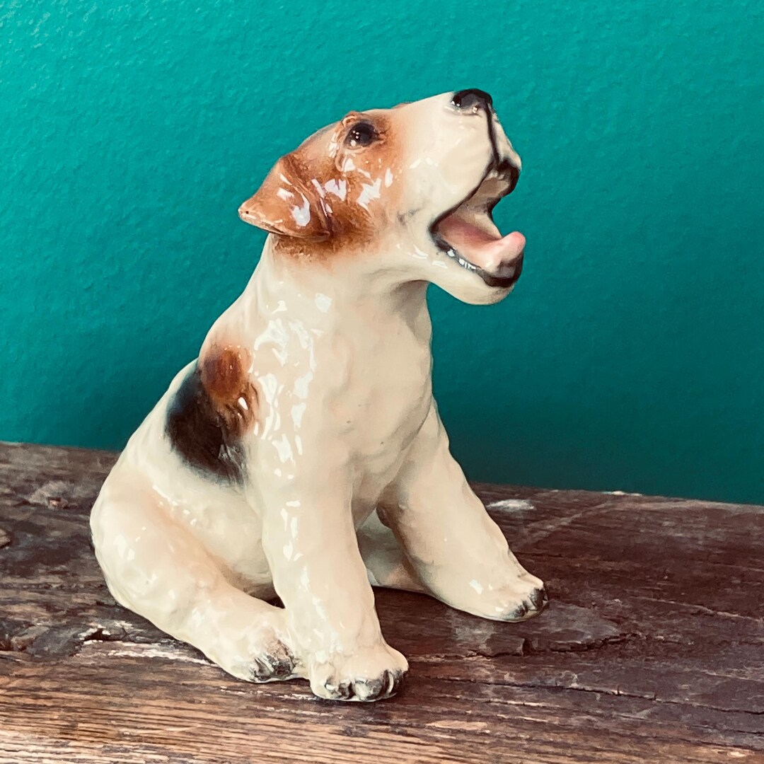 Vintage Jack Russell Terrier Figurine - Etsy