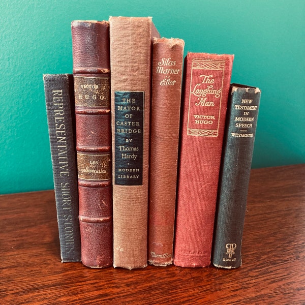 Vintage Book Stack - Etsy