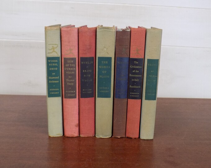 Vintage Modern Library Classics - Set of 7 Books! - Etsy