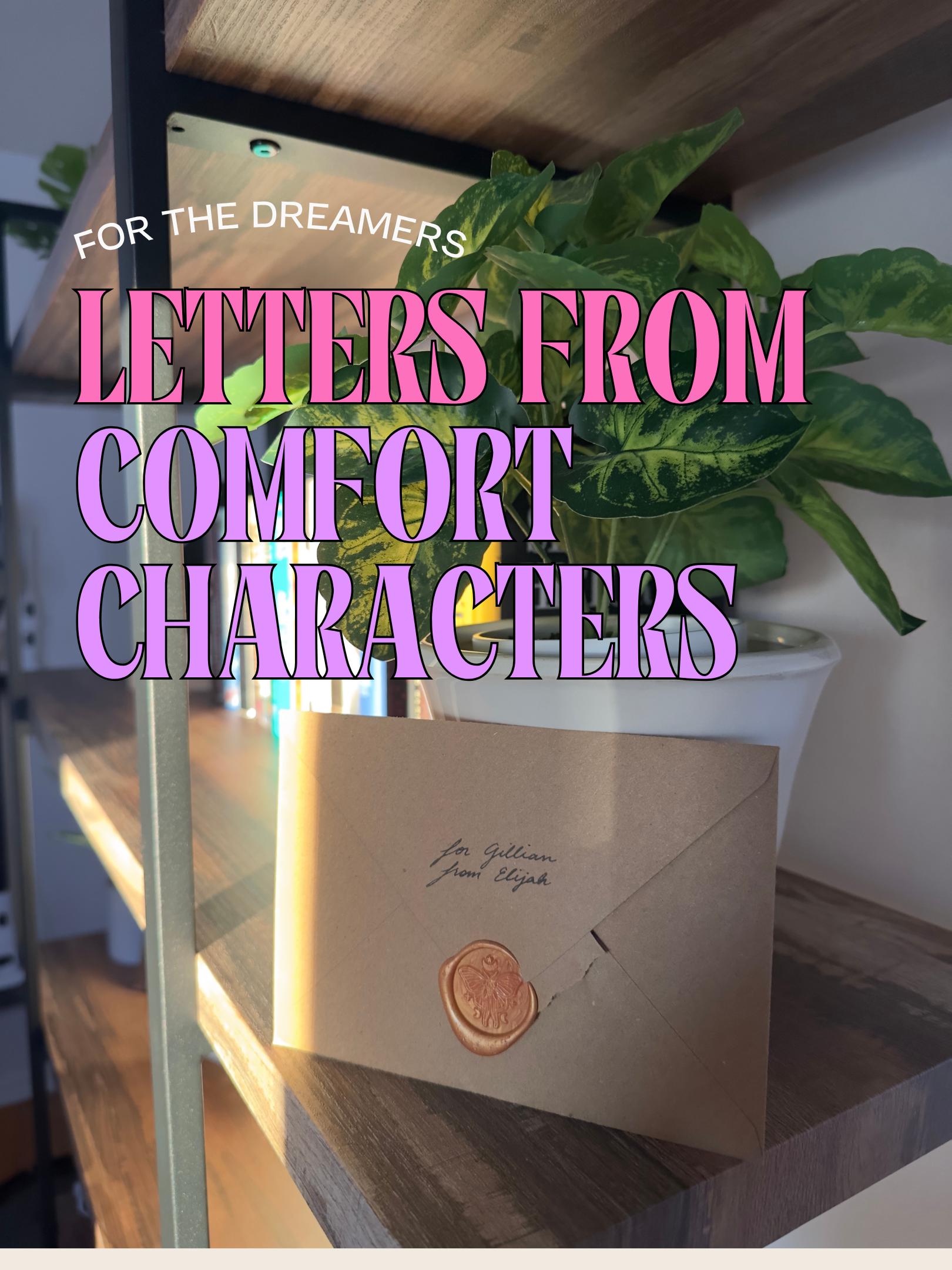 COMFORT CHARACTER LETTERS (digital & Physical) | Fictional Characters ...