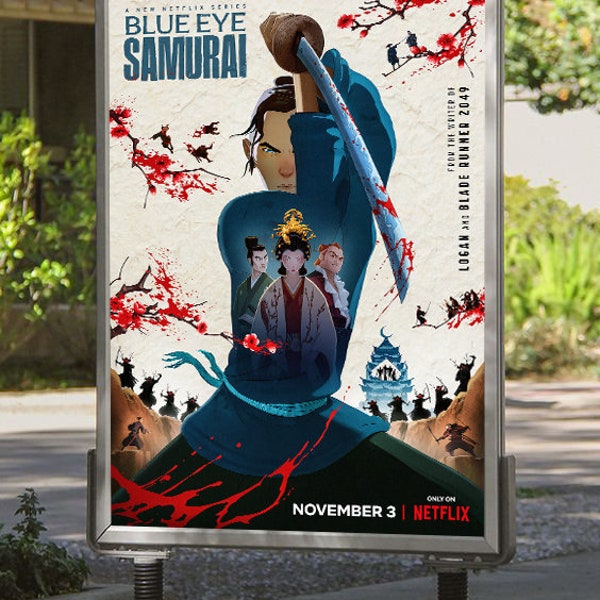 Blue Eye Samurai Poster - Etsy