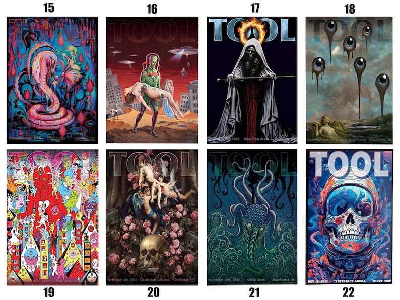 Tool Band Poster, Music Poster, Tool 2023 Tour Poster, Tool 2024 Tour ...