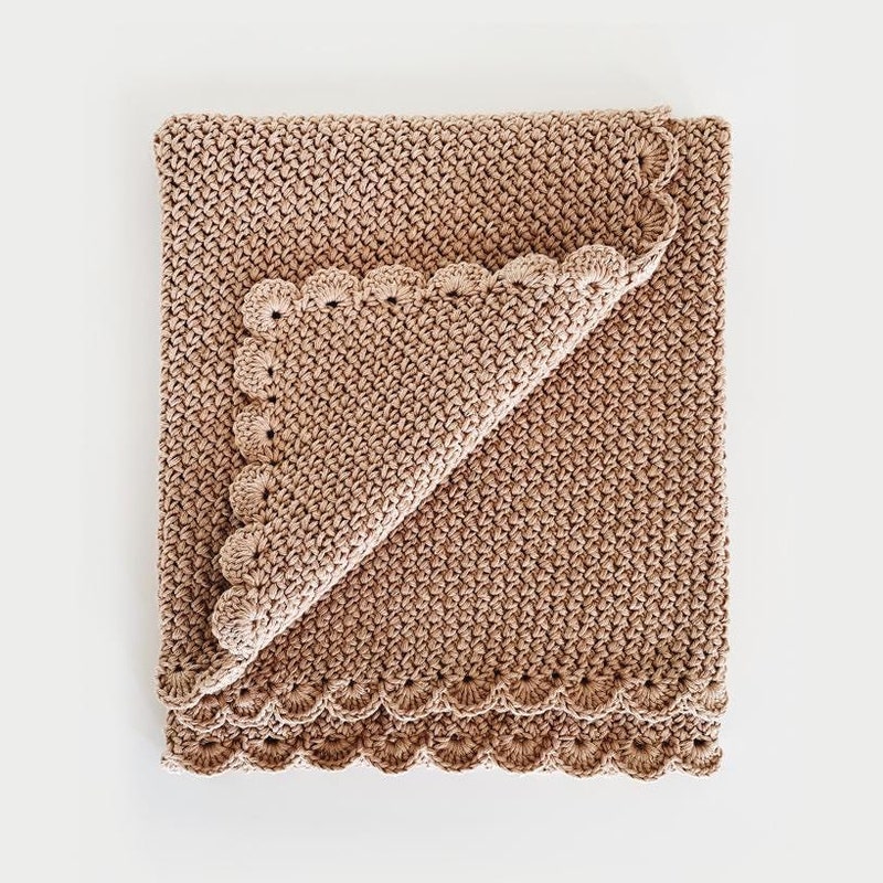 Crochet Throw Scallop - Etsy