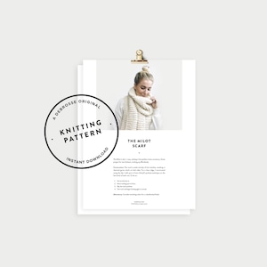 KNITTING PATTERN ⨯ Classic Scarf ⨯ the Milot - Etsy