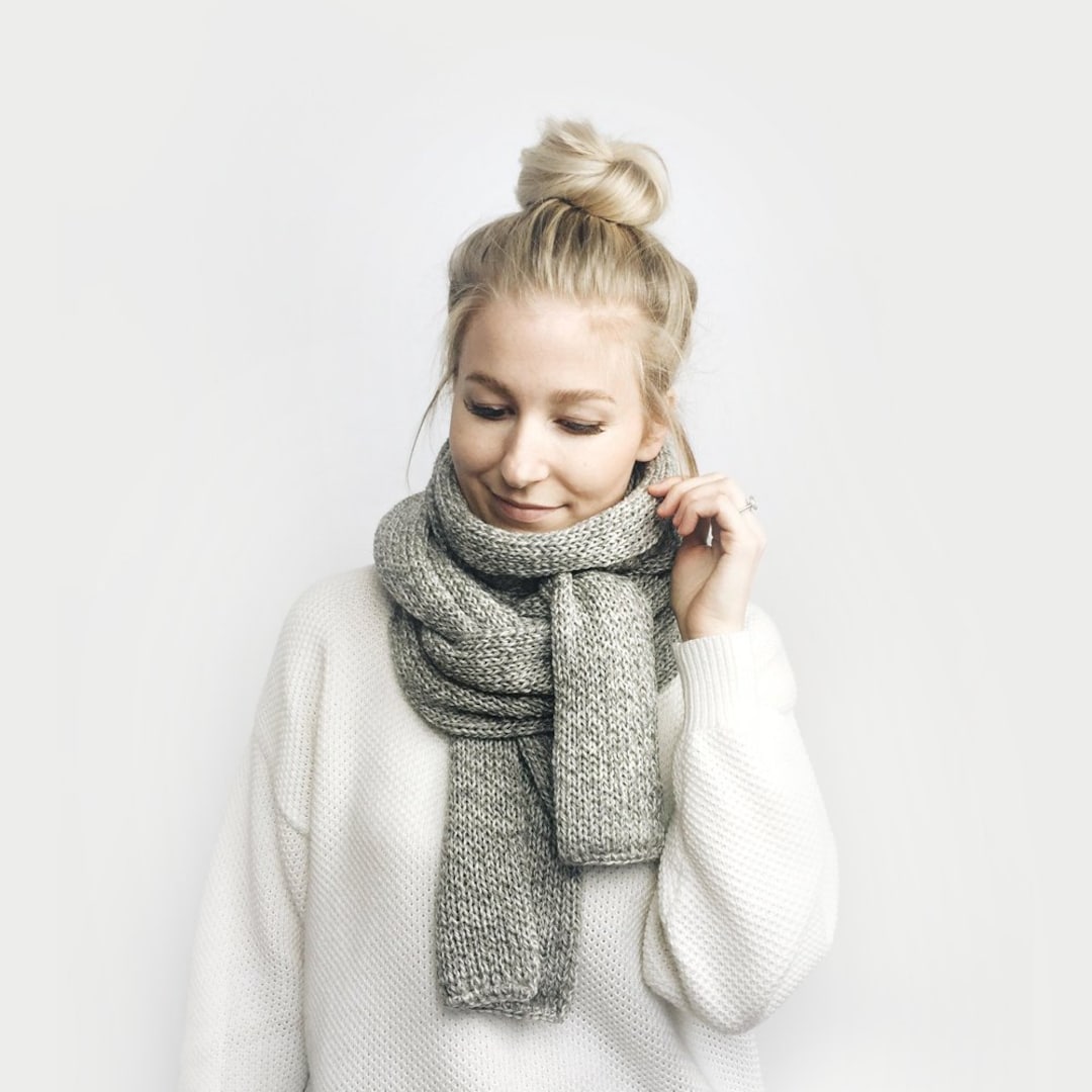 KNITTING PATTERN ⨯ Classic, Long Open-ended Scarf ⨯ the Grand-goâve - Etsy