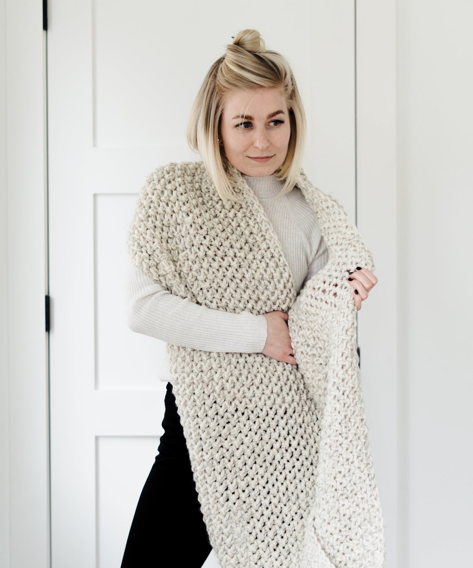 CROCHET PATTERN Crochet Infinity Blanket Scarf Chunky the - Etsy