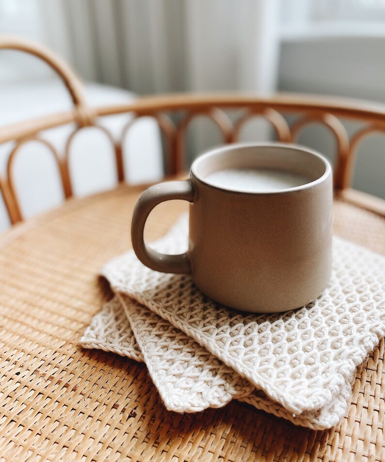 CROCHET PATTERN Coffee Honeycomb Texture Trivet Coaster - Etsy