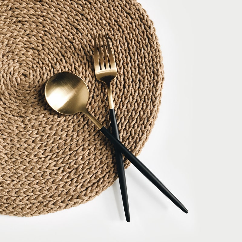 Bamboo Round Table Mats - Etsy