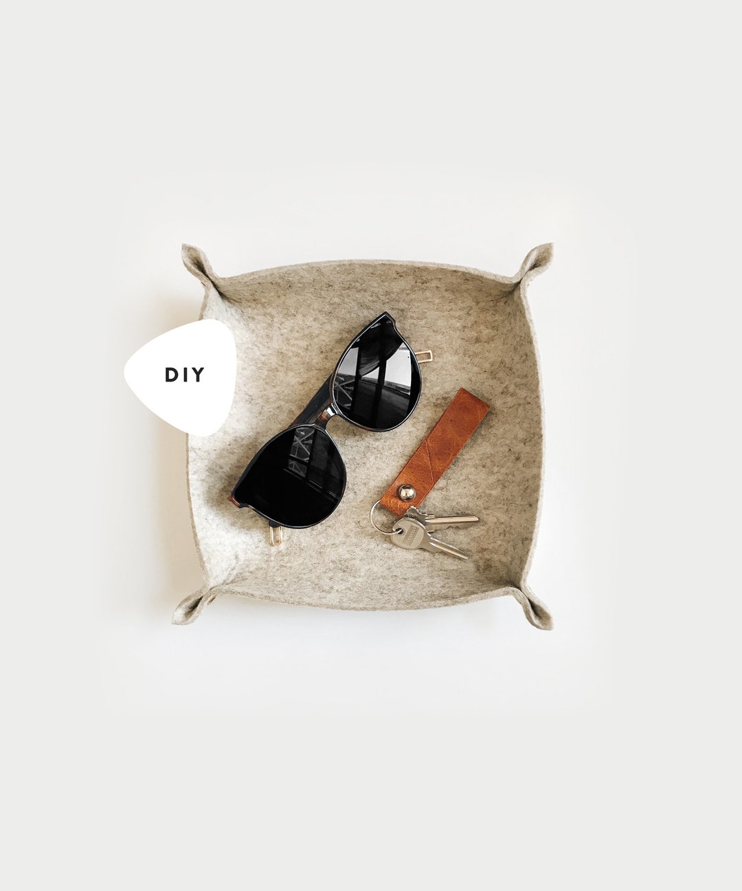 DIY PATTERN Felt Valet Tray for Keys, Jewelry, Crafts the Felt Tray - Etsy