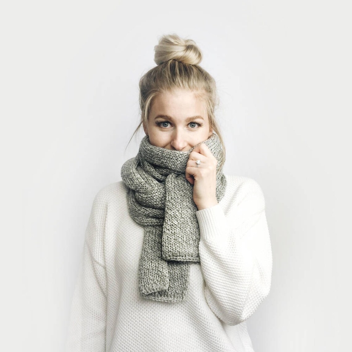 KNITTING PATTERN Classic Long Open-ended Scarf the - Etsy