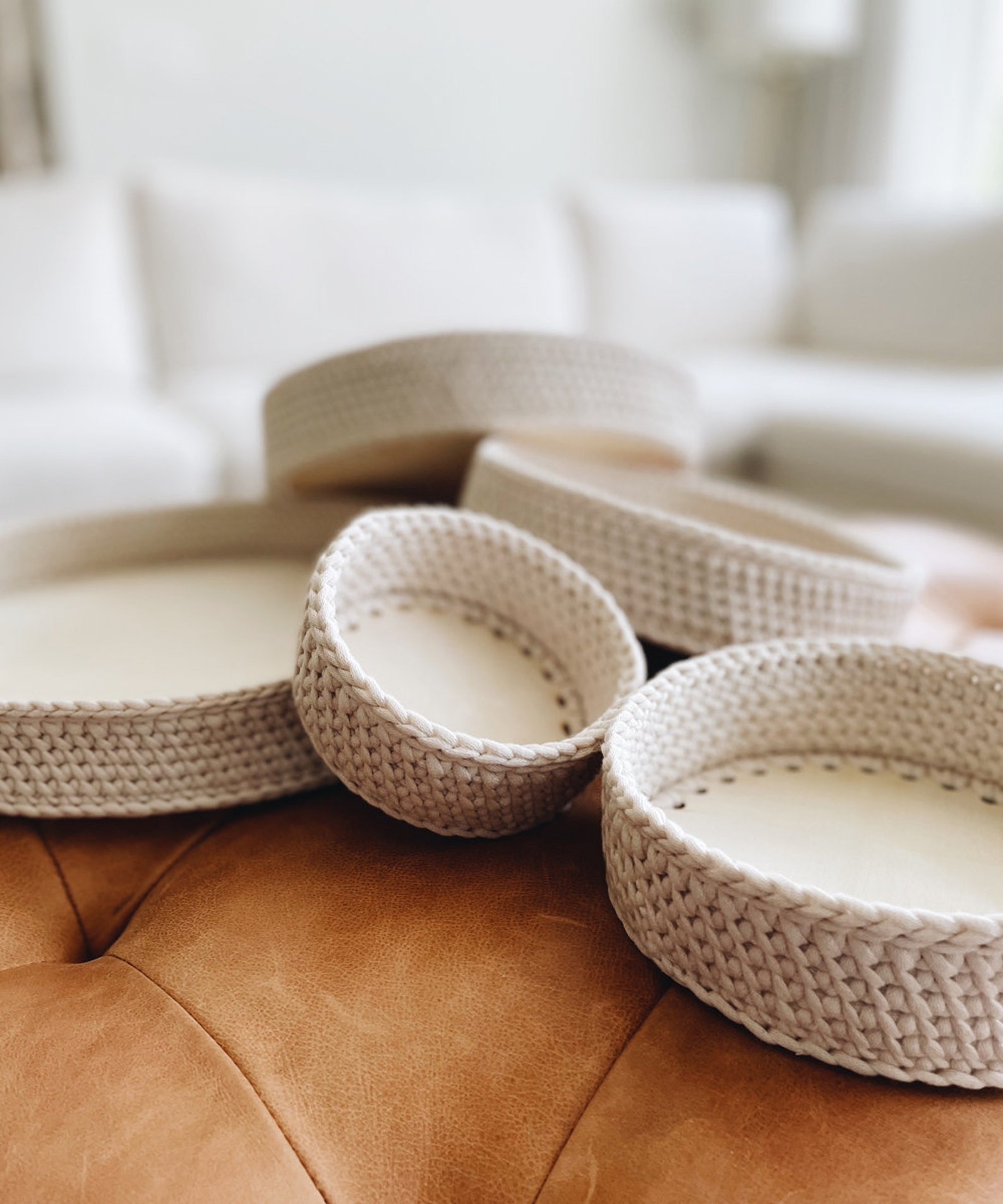 CROCHET PATTERN Basket Tray Home Decor Container the | Etsy