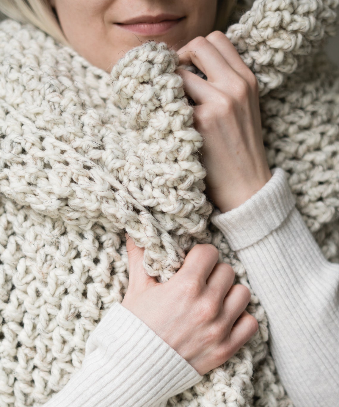 CROCHET PATTERN Crochet Infinity Blanket Scarf Chunky the - Etsy