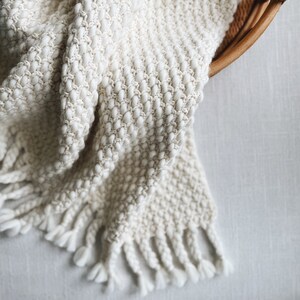 CROCHET PATTERN ⨯ Blanket, Throw, Woven Texture Fabric Afghan ⨯ the ...