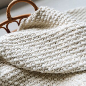 CROCHET PATTERN ⨯ Blanket, Throw, Woven Texture Fabric Afghan ⨯ the ...