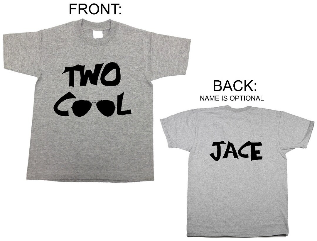 Two Cool Shirt 2 Year Old Shirt Two Year Old Birthday - Etsy
