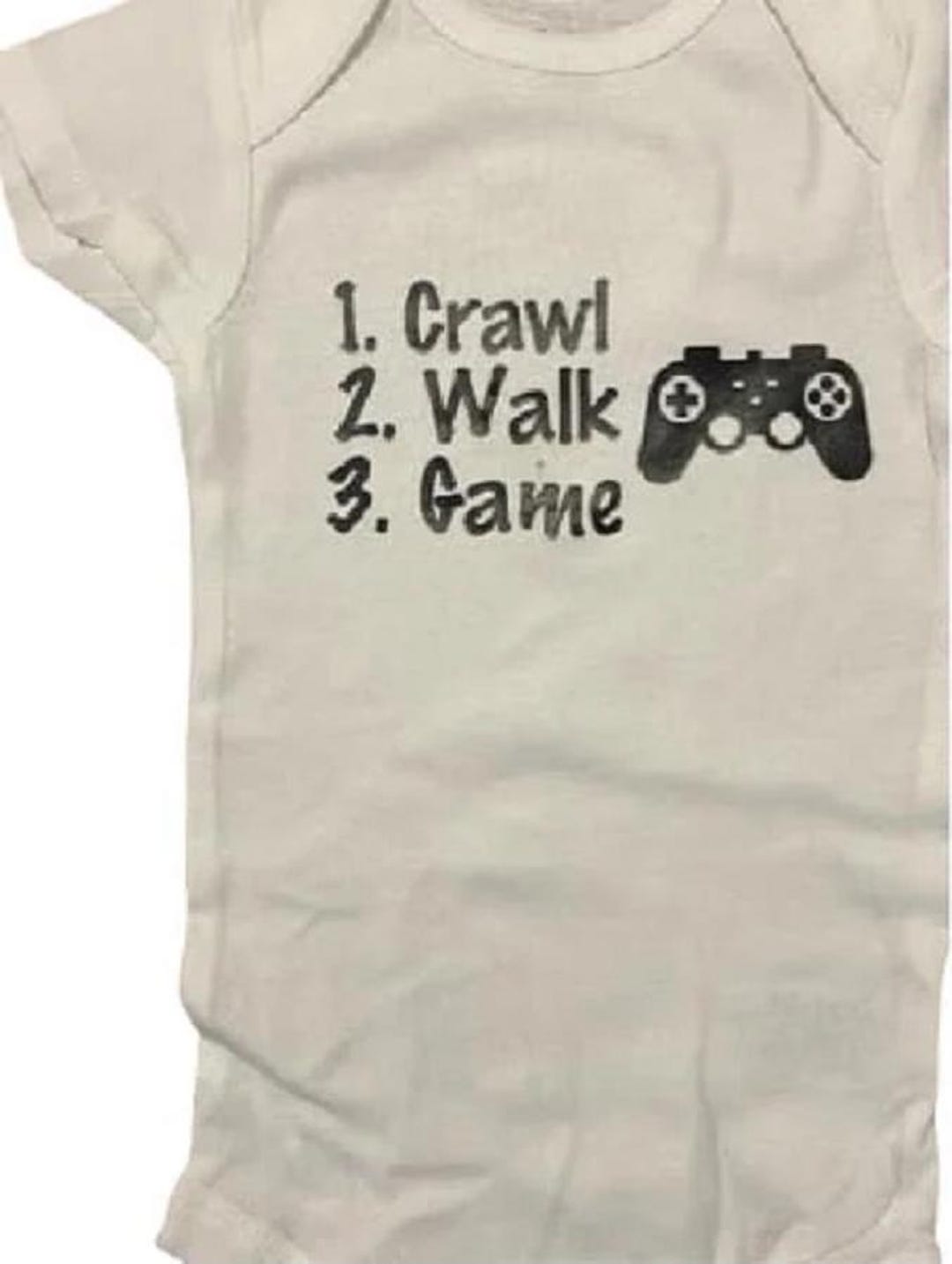 Crawl Walk Gamer Baby Onesie ® - Video Game Infant Bodysuit One Piece ...