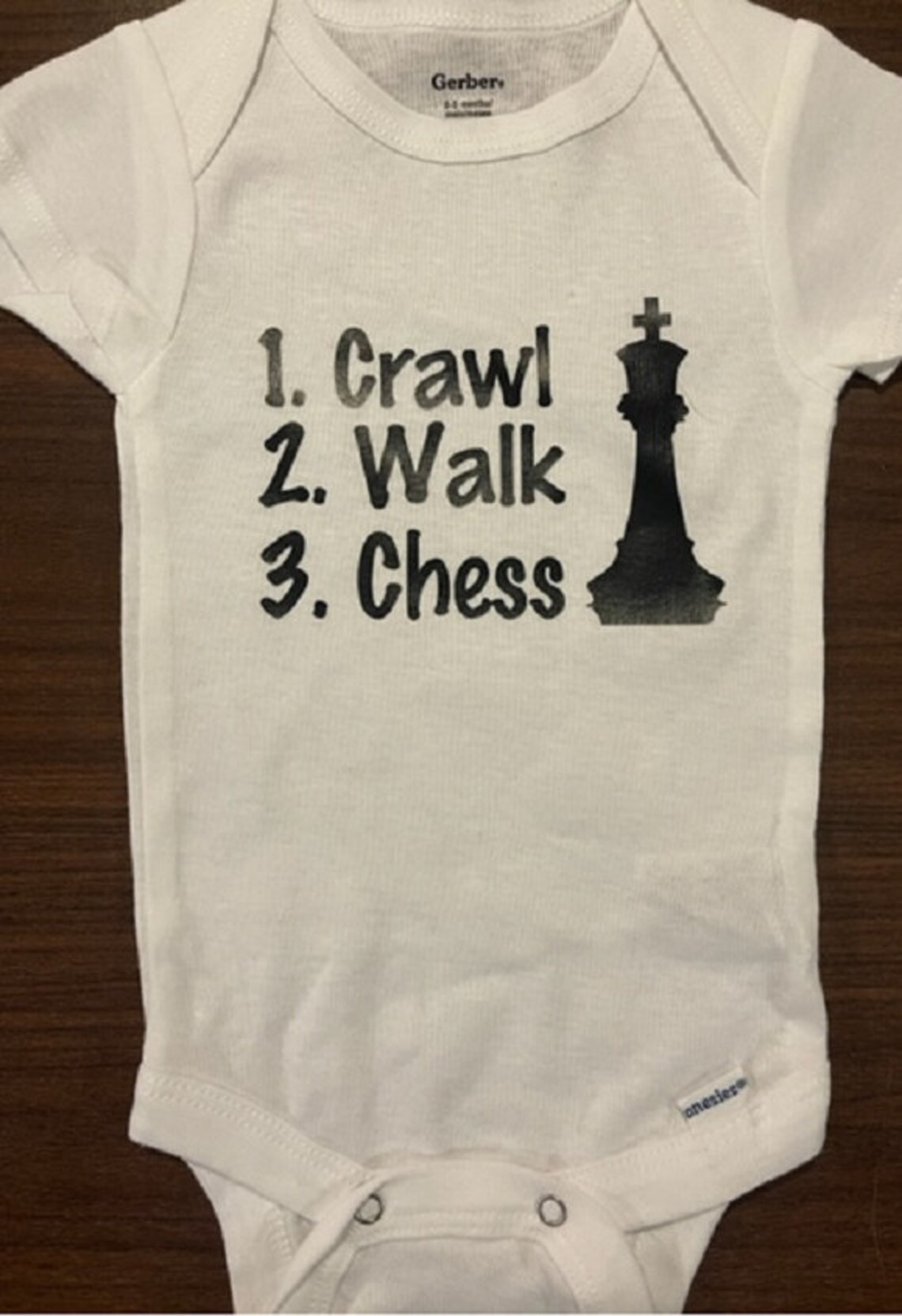 Crawl Walk Chess Baby Onesie ® Future Player Infant One Piece Bodysuit ...