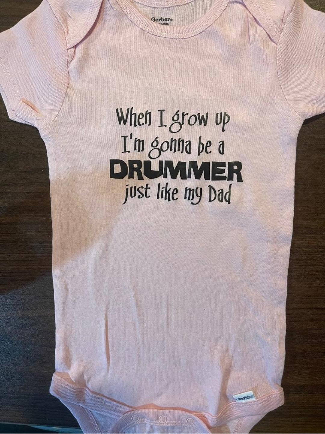 Drummer Baby Onesie ® Drummer Onesie ® Drummer Baby Bodysuit Drummer ...