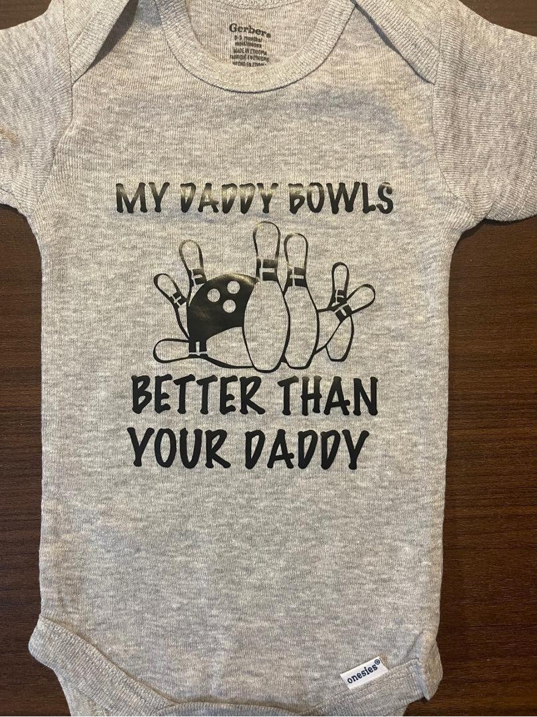 Bowling Baby Onesie ® - Bowler Infant One Piece Bodysuit -daddy Mommy ...