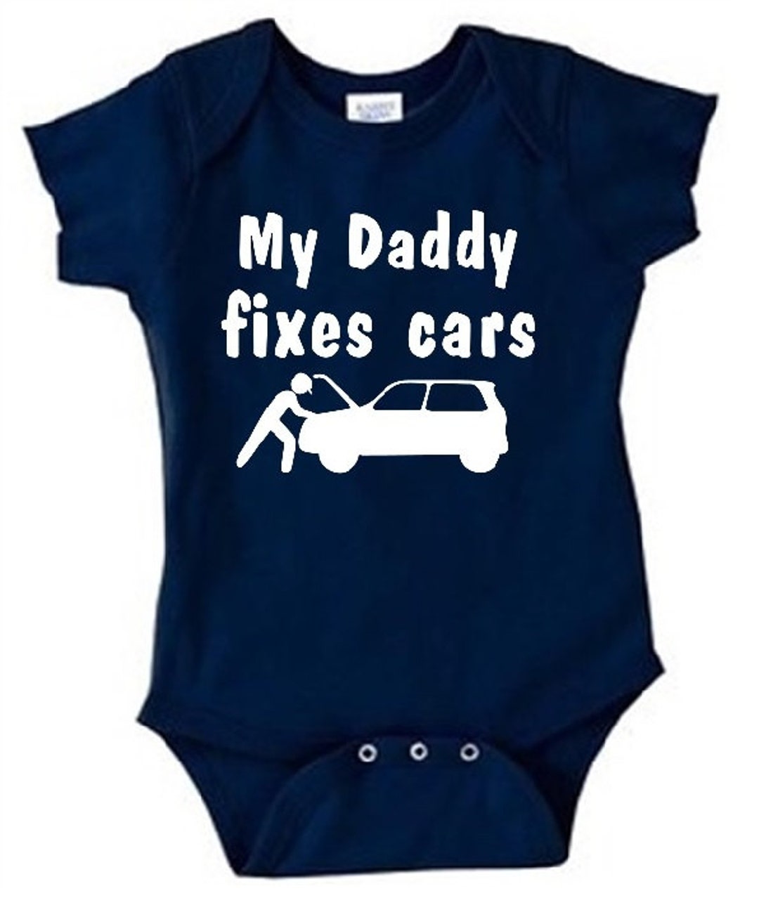 Daddy Mechanic Onesie ® Daddy Fixes Cars Little Mechanic Onesie ...