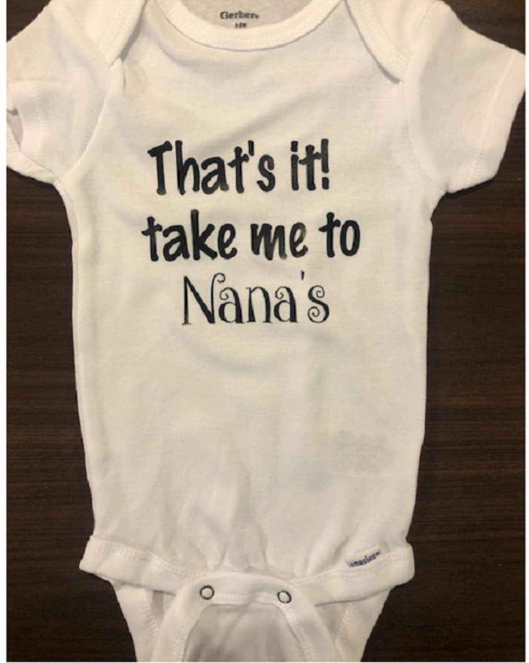 Nana Baby Onesie ® Nana Onesie® Infant Clothes Clothing One Piece Bodysuit Shower Gift Boy Girl ...