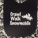 Crawl Walk Snowmobile Snowmobile Baby Bib Snowmobile Baby Clothing ...