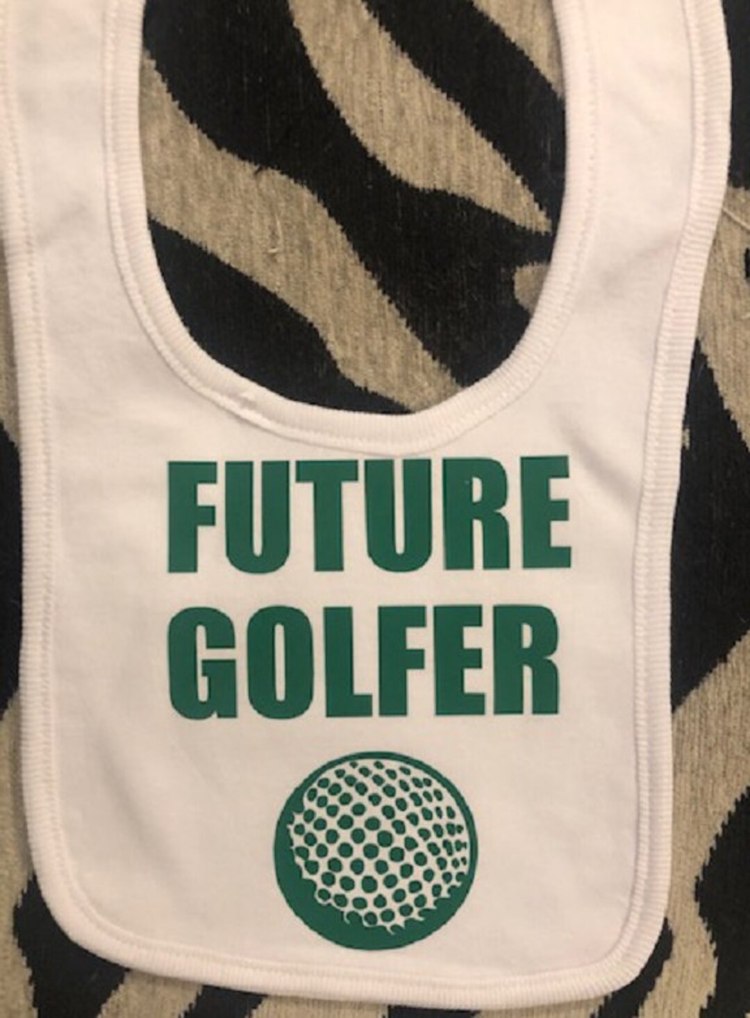 Golf Baby Bib Future Golfer Golfing Shower Gift Infant Boy Girl Sports ...