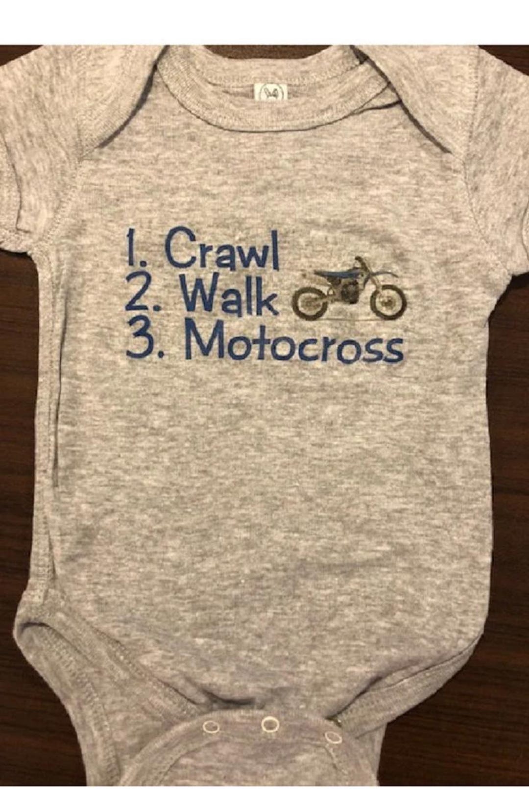 Motocross Baby Onesie ® - Infant One Piece Bodysuit - Dirt Bike Shower Gift - Clothes Clothing ...