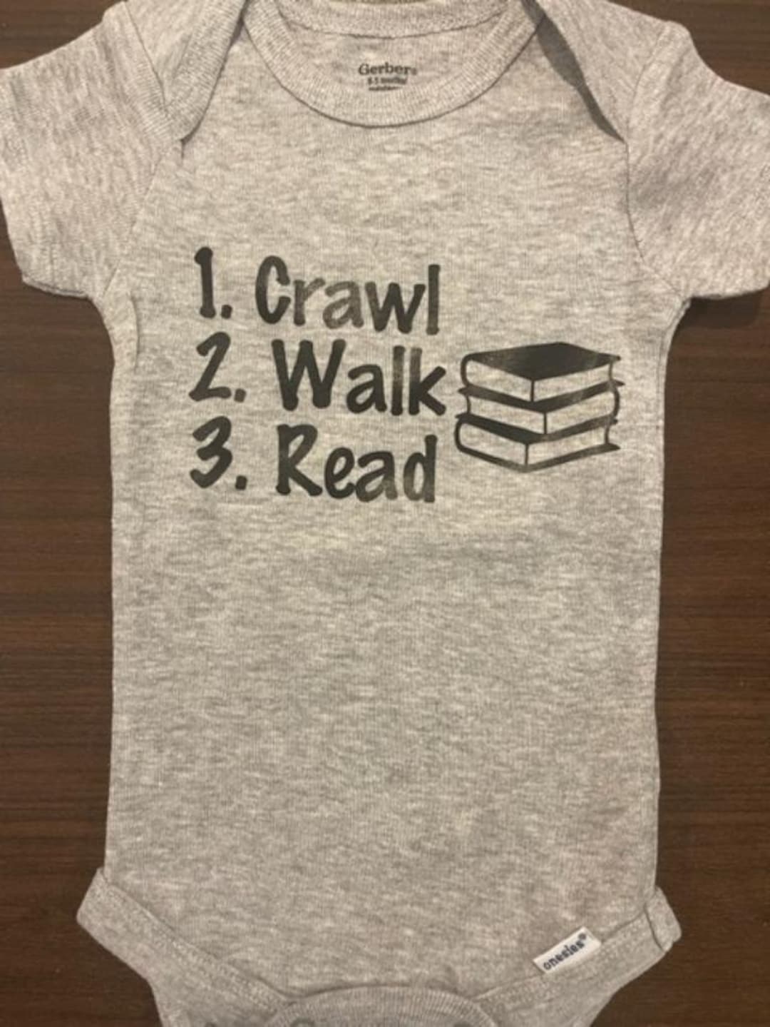 Crawl Walk Read Baby Onesie ® Future Genius Funny Infant Bodysuit One ...