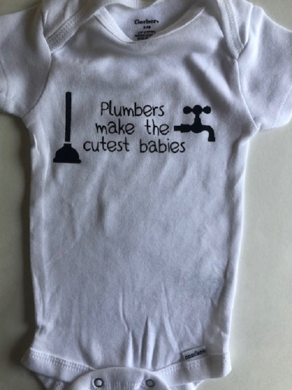 Plumber Baby Onesie ® Plumber Onesie ® Daddy is a Plumber - Etsy