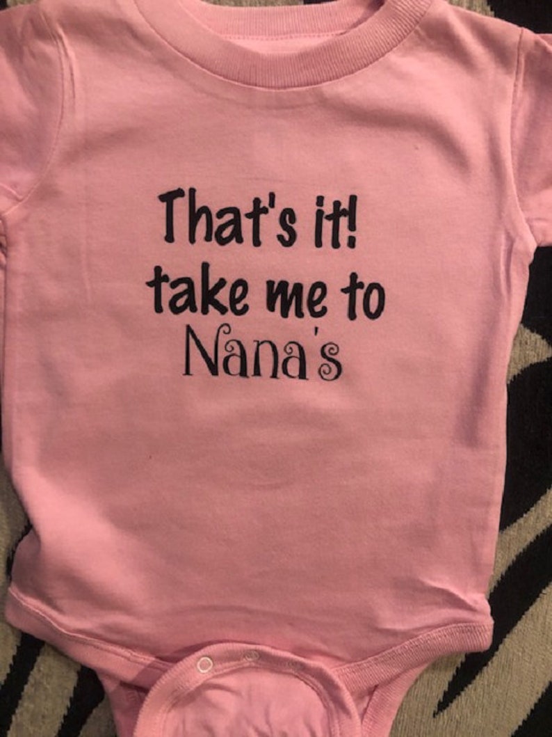 Nanny Baby Onesie® Infant One Piece Bodysuit Surprise Nana Announcement ...