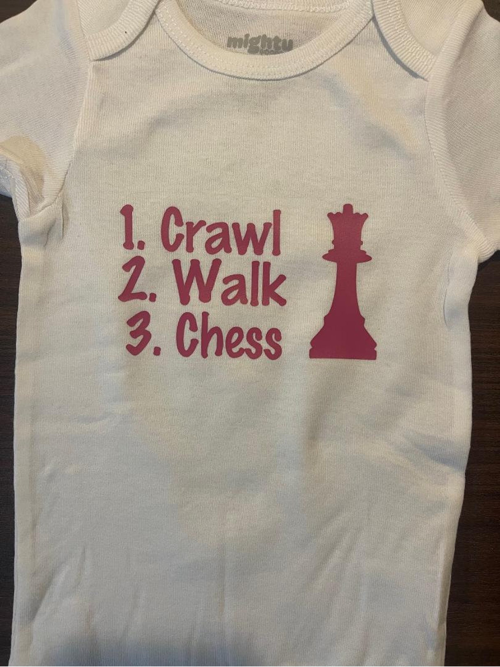 Crawl Walk Chess Baby Onesie ® Future Player Infant One Piece Bodysuit ...