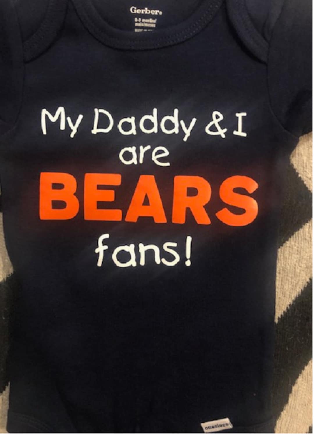 Chicago Bears Baby Onesie ® My Daddy & I Are Football Fans Infant ...