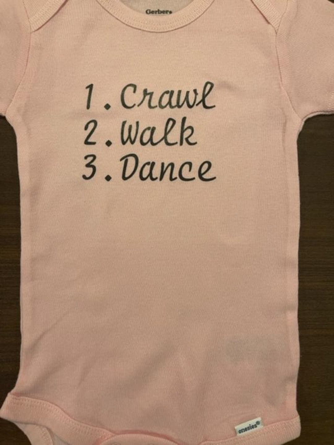 Crawl Walk Dance Onesie ® - Dancing Baby Girl - Infant One Piece ...