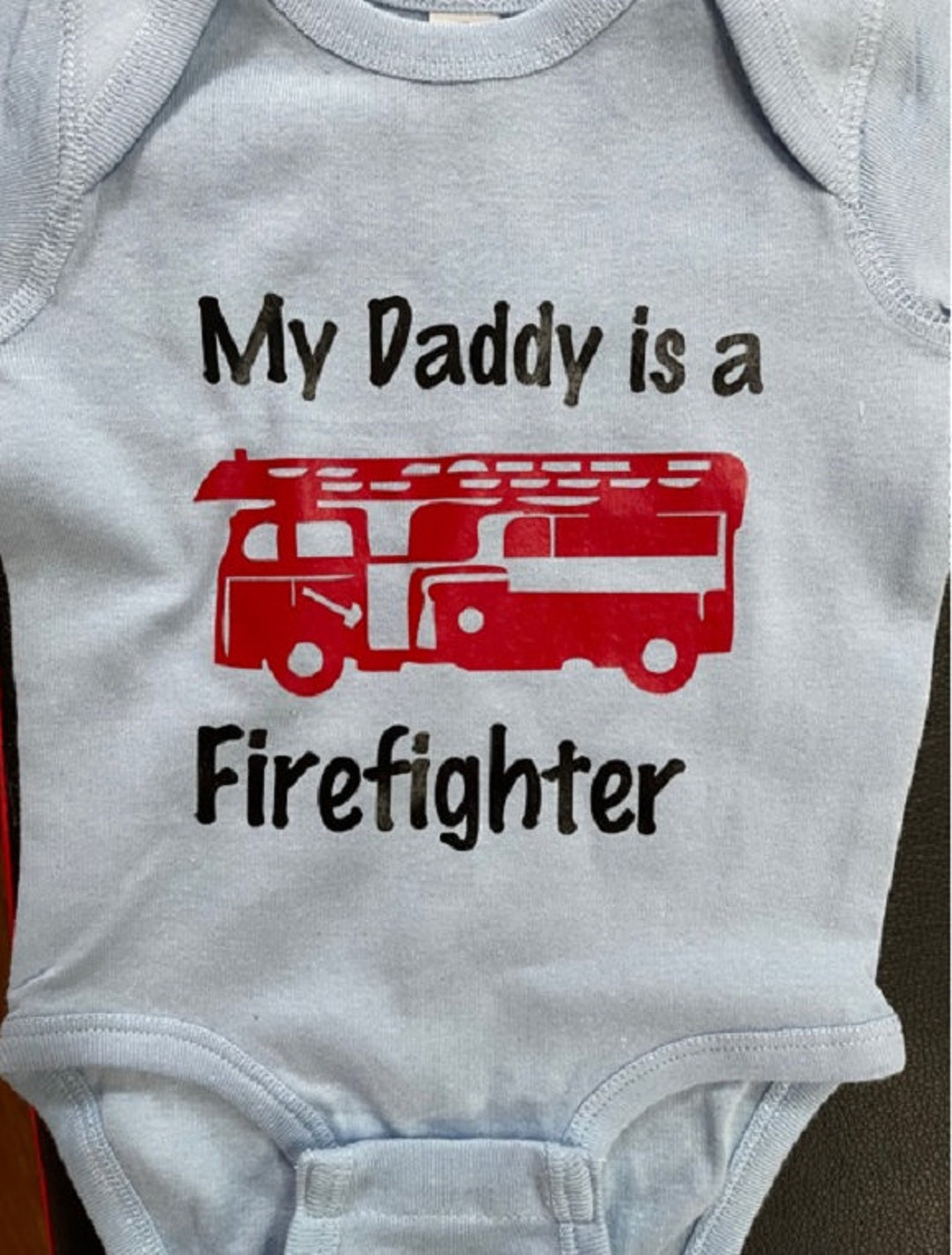 Daddy is a Firefighter Fireman Baby One Piece Fireman Baby - Etsy