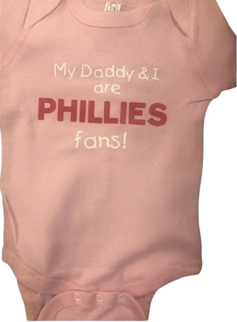 Phillies Baby Onesie Daddy Infant Bodysuit Baseball One Piece Bodysuit ...
