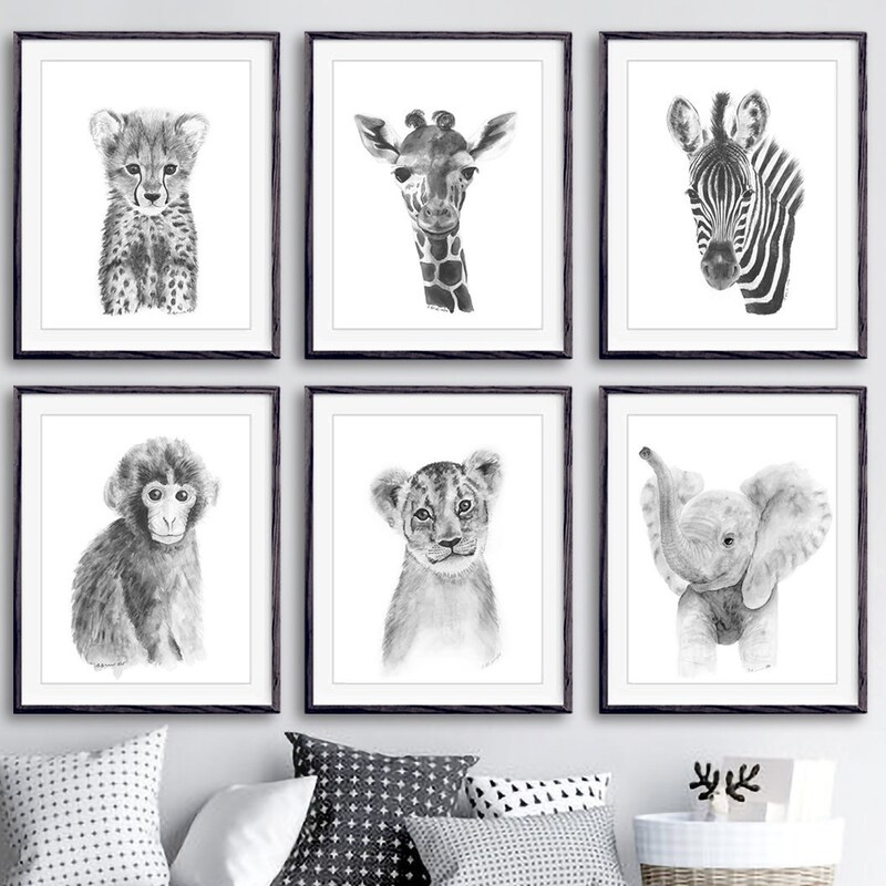 Black Animal Print - Etsy