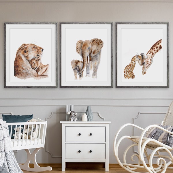 Mom and Baby Animals - Etsy